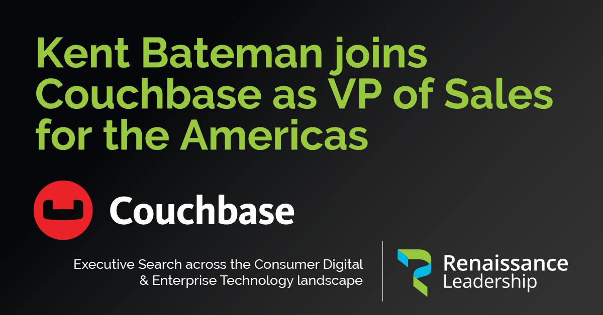 Kent Bateman joins Couchbase as VP of Sales for the Americas ...